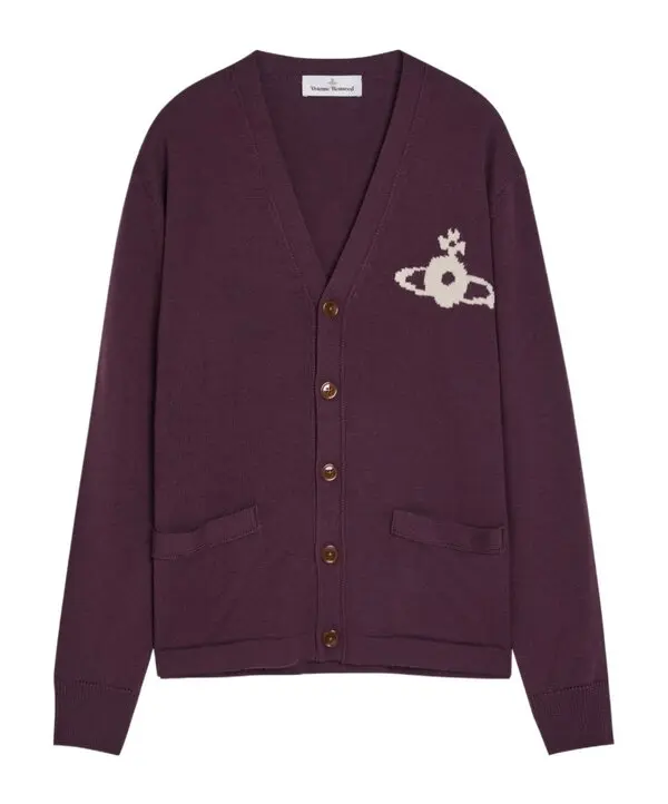 VIVIENNE WESTWOOD Intarsia Wool Cardigan