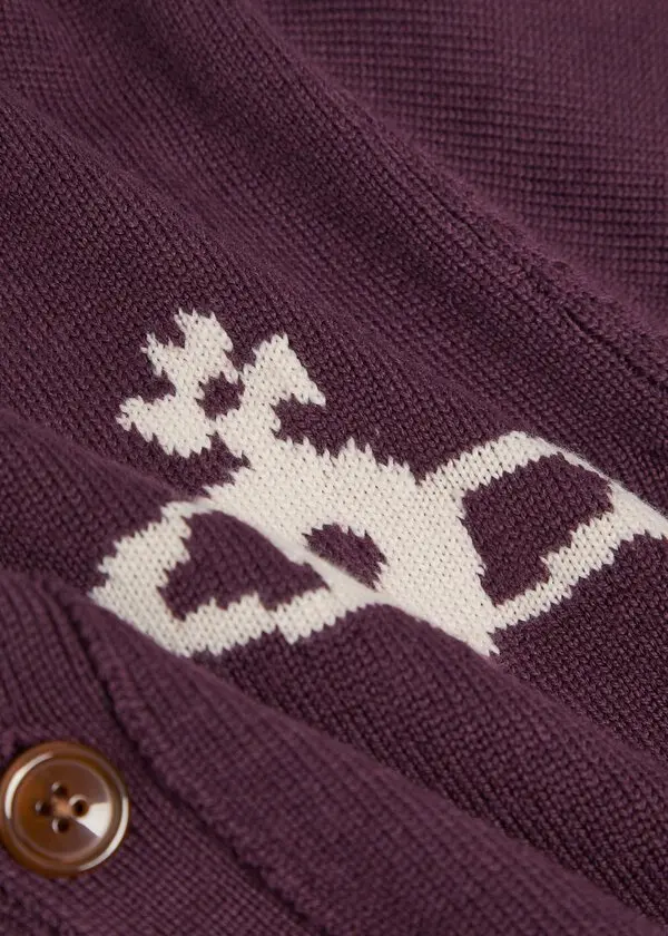 VIVIENNE WESTWOOD Intarsia Wool Cardigan