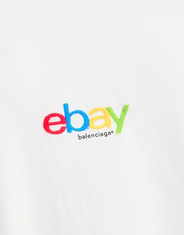 Balenciaga Oversized Crewneck T-shirt With Embroidered Logo