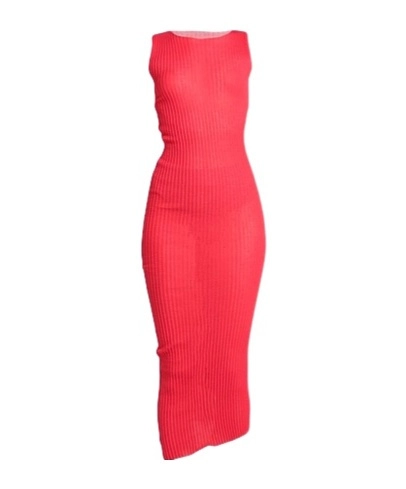 MAISON MARGIELA Knitted Sleeveless Crewneck Midi Dress
