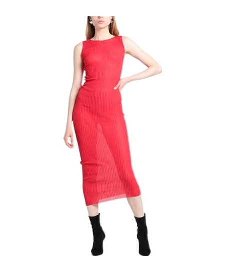 MAISON MARGIELA Knitted Sleeveless Crewneck Midi Dress