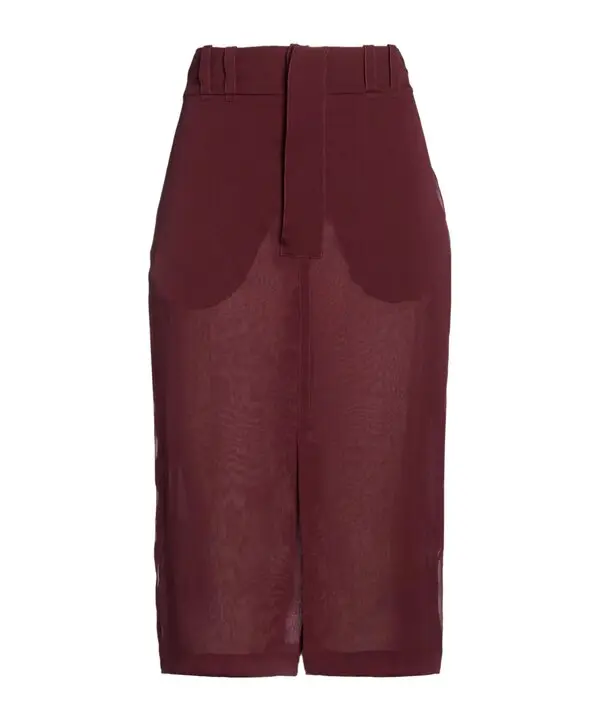 Saint Laurent Simple Solid Color Skirt