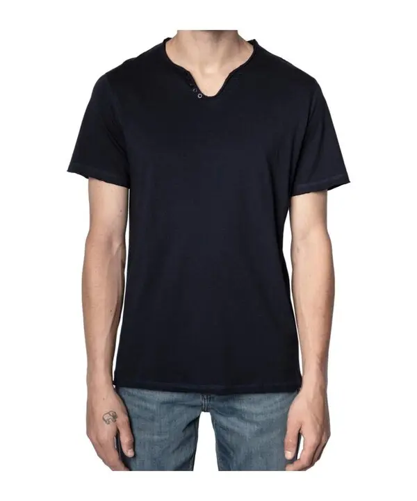 Zadig&Voltaire Monastir Henley-neck T-shirt