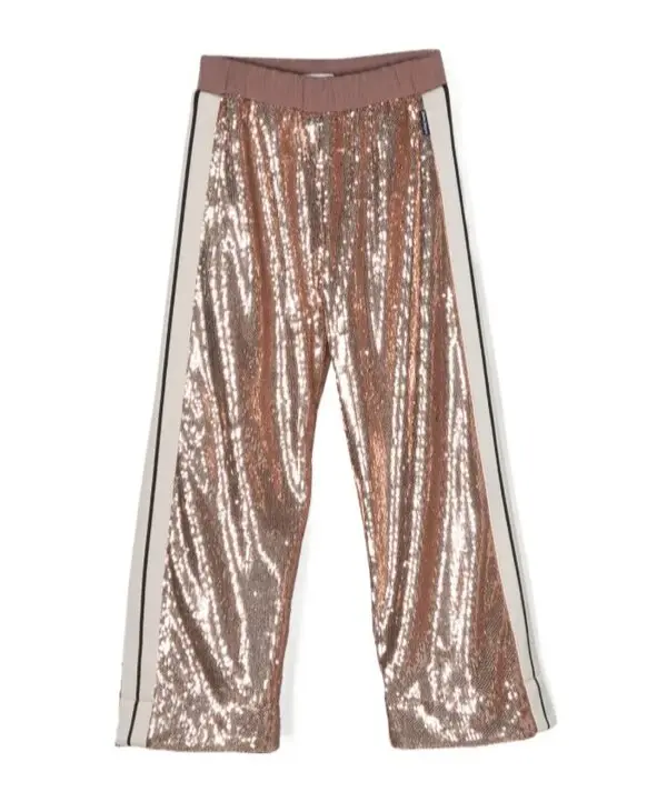 Palm Angels Sequin-embellished Stripe Detail Trousers