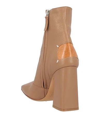 MAISON MARGIELA Solid-color Genuine Leather Ankle Boots