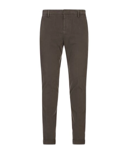 DONDUP Logo Casual Trousers - Brown