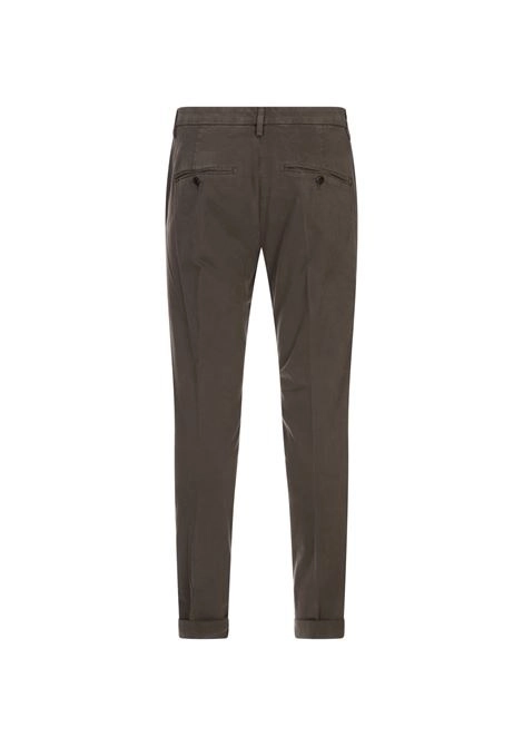 DONDUP Logo Casual Trousers - Brown