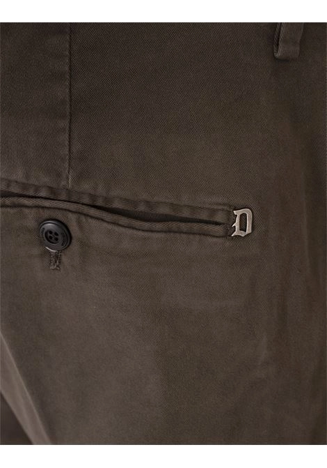 DONDUP Logo Casual Trousers - Brown