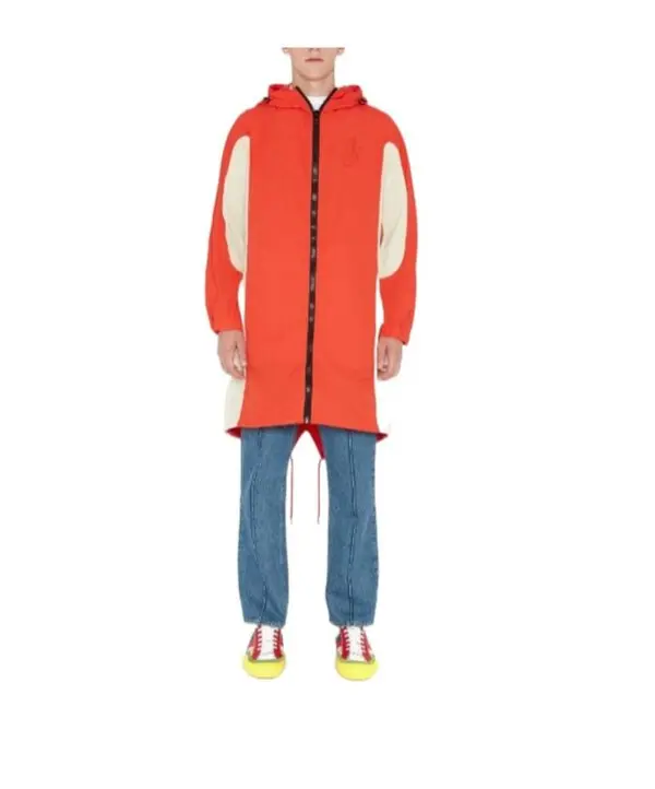 J.W.ANDERSON Logo-embroidered Colour-block Parka