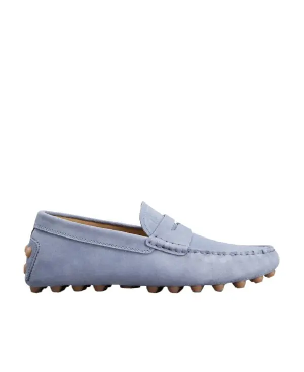 TOD'S Gommino Suede Driving Loafers - Blue