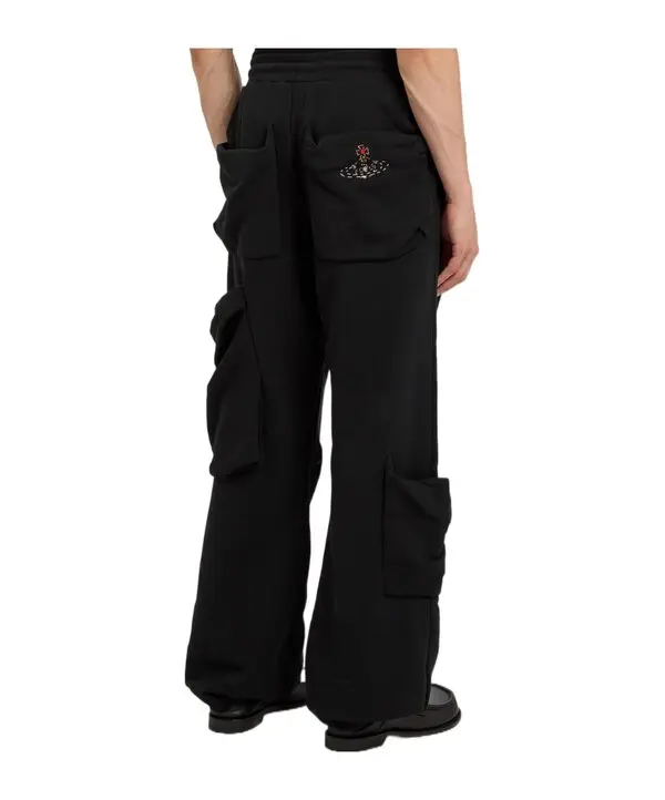 VIVIENNE WESTWOOD Draped Stretchcotton Cargo Sweatpants