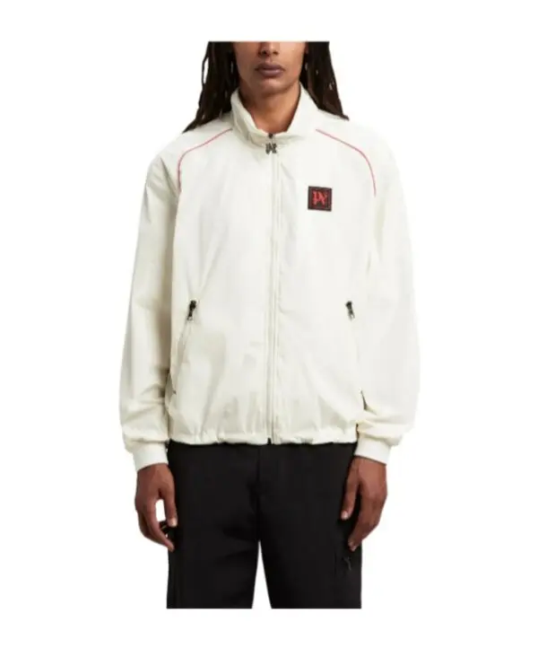 Palm Angels Logo Embroidered Bomber Jacket