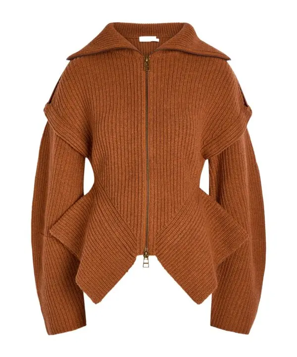 Zimmermann Sculpted Woolblend Cardigan