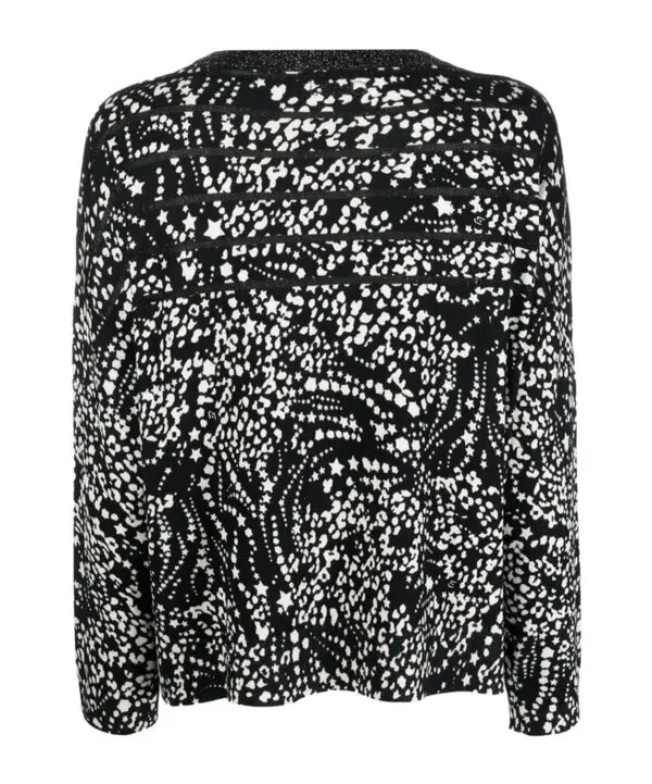 Liu Jo Star-print Lurex-detail Jumper
