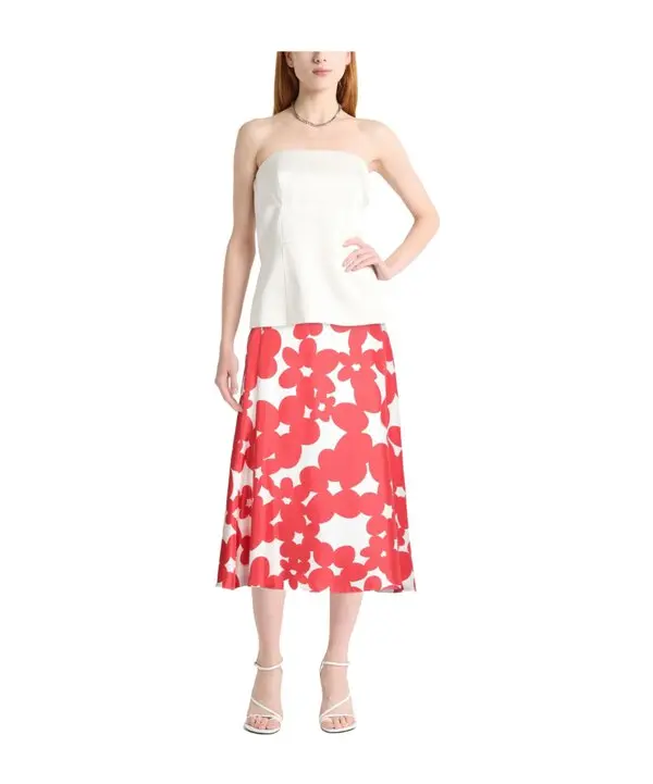 Marni Floral Print Flared Skirt