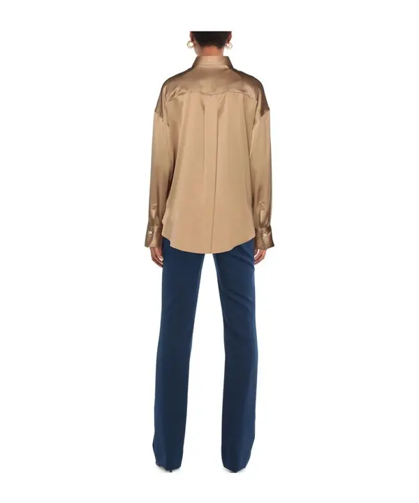 Brunello Cucinelli Embellished Satin Blouse
