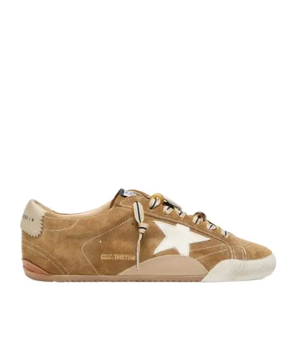 GOLDEN GOOSE True Star Suede Leather Sneakers - Brown