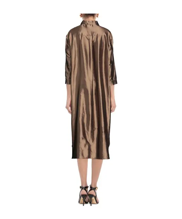 Max Mara Simple Solid Color Shirt Dress