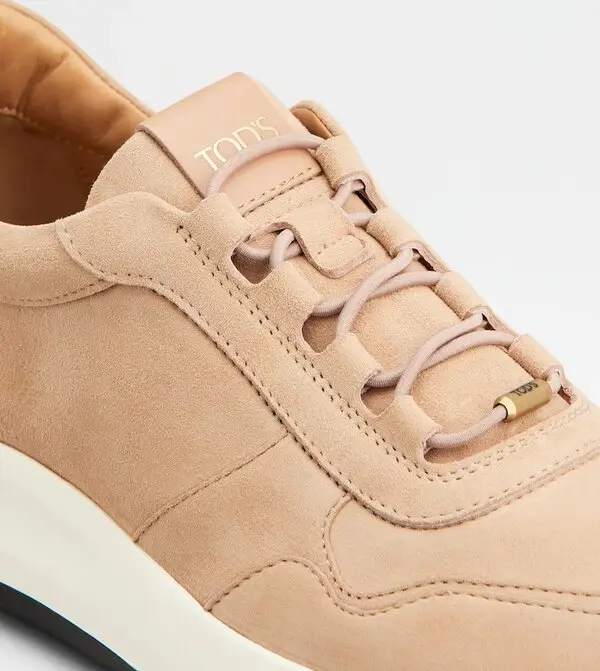 TOD'S Lace-up Low-top Sneakers - Nude