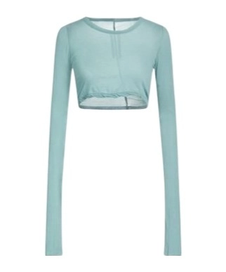 Rick Owens Sheer Mesh Cropped Top