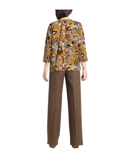 Max Mara Long Sleeve Printed Shirt - Multicolor