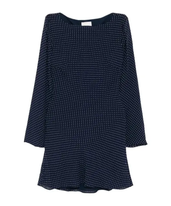 REFORMATION Esra Mini Dress With Bell Sleeves And Polka Dots