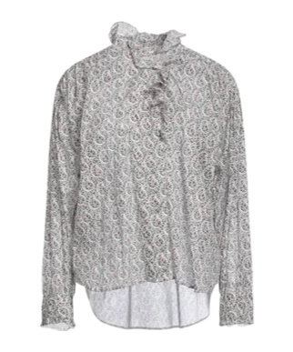 Isabel Marant Étoile Long-sleeve Ruffled Floral Shirt