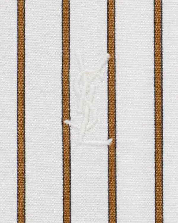 Saint Laurent Striped Long Sleeve Shirt