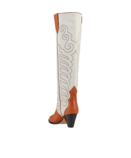 Isabel Marant Étoile Two-tone Suede Western Boots