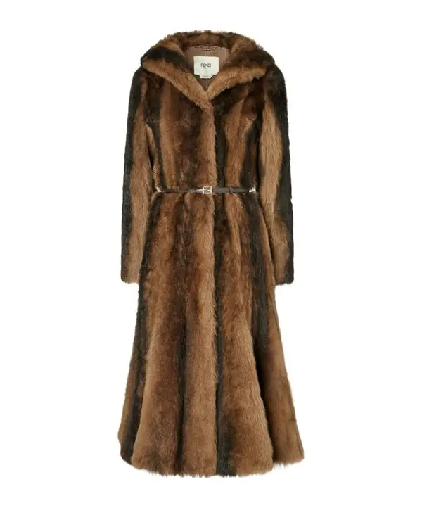 Fendi Dorsato Coat - Beige