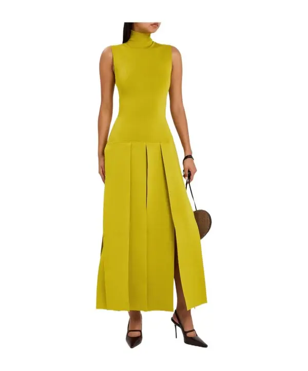 Alaïa Stretch Fineknit Maxi Dress