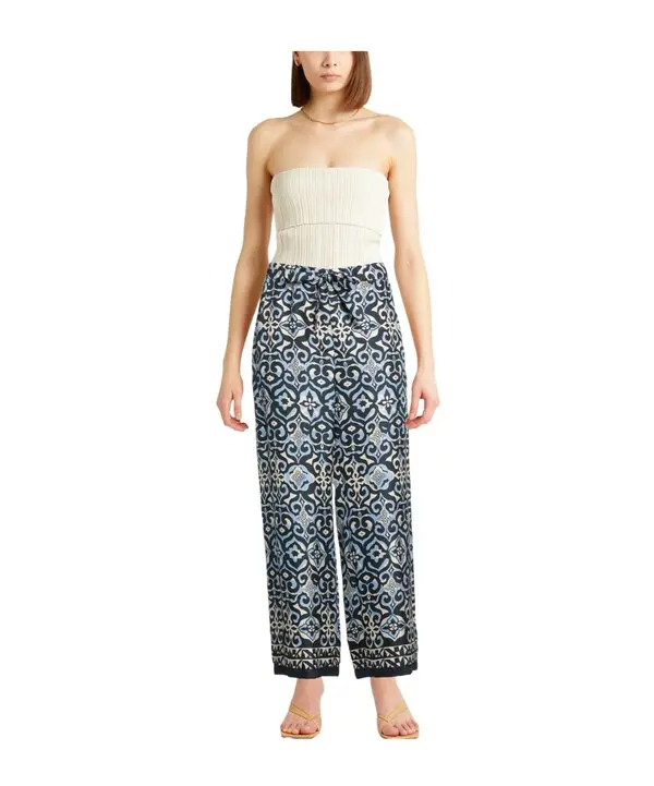 Max Mara Printed Wide-leg Trousers