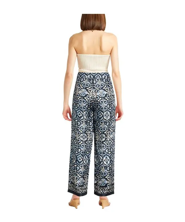 Max Mara Printed Wide-leg Trousers