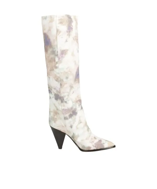 Isabel Marant Étoile Pointed Toe Tie-dye Ankle Boots