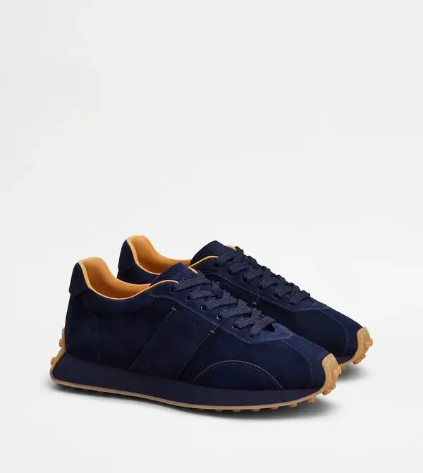 TOD'S Suede Sneakers With Embossed Logo