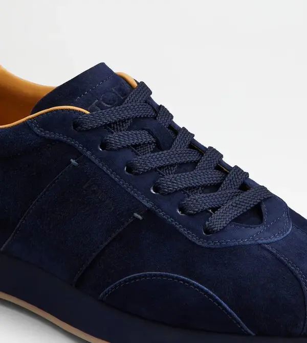 TOD'S Suede Sneakers With Embossed Logo