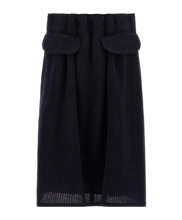 Prada Wool Knit Midi Skirt