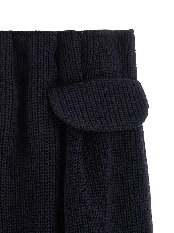 Prada Wool Knit Midi Skirt