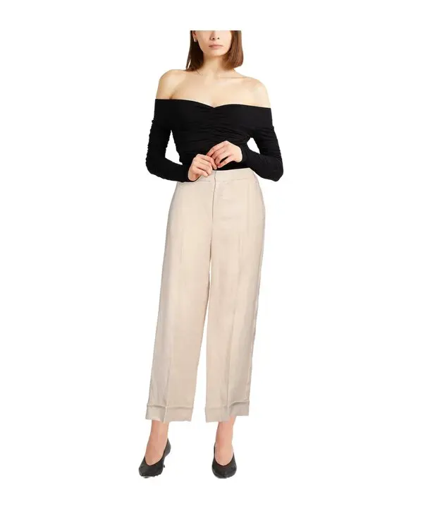 Max Mara Linen Straight-leg Trousers