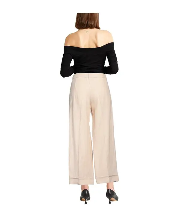 Max Mara Linen Straight-leg Trousers