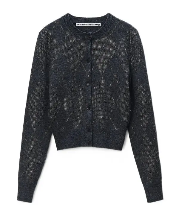 Alexander Wang Diamond Pattern Cardigan