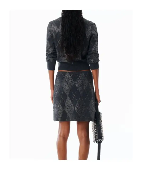 Alexander Wang Diamond Pattern Cardigan