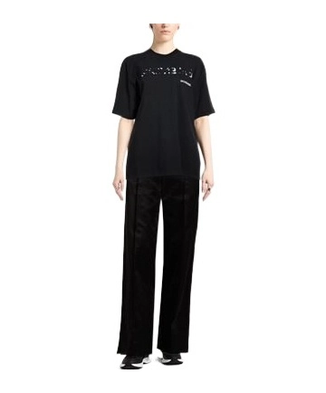 Balenciaga Crew Neck Drop-shoulder Long Tee