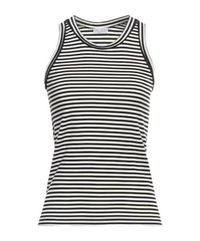Brunello Cucinelli Striped Sleeveless Top