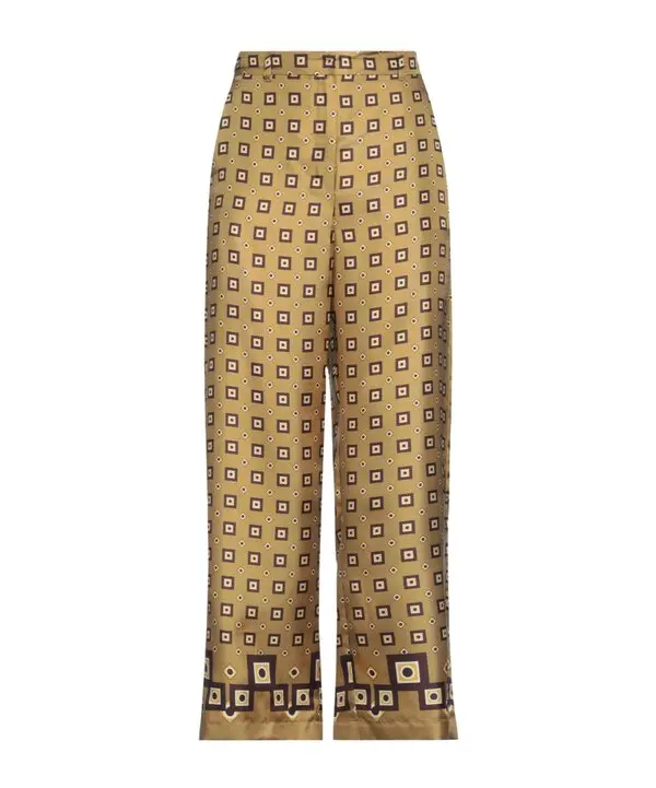 Max Mara Geometric Print Satin Sleep Pants