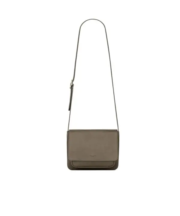 Saint Laurent Small Satchel In Leather - Green