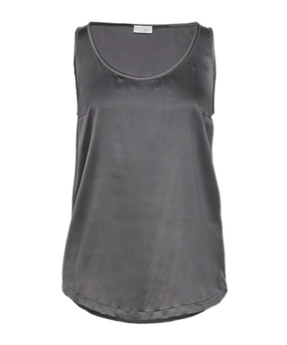 Brunello Cucinelli Sleeveless Satin Top