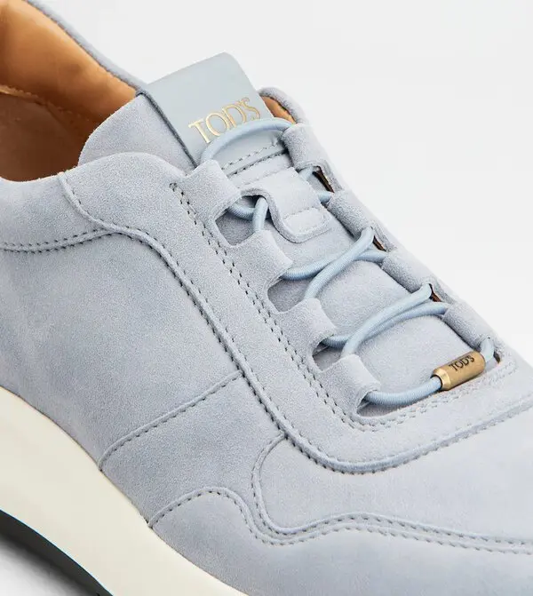 TOD'S Lace-up Low-top Sneakers - Light Blue