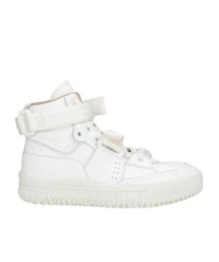 Chloé High-top Leather Sneakers With Velcro Fastening