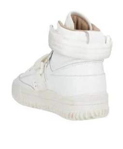 Chloé High-top Leather Sneakers With Velcro Fastening